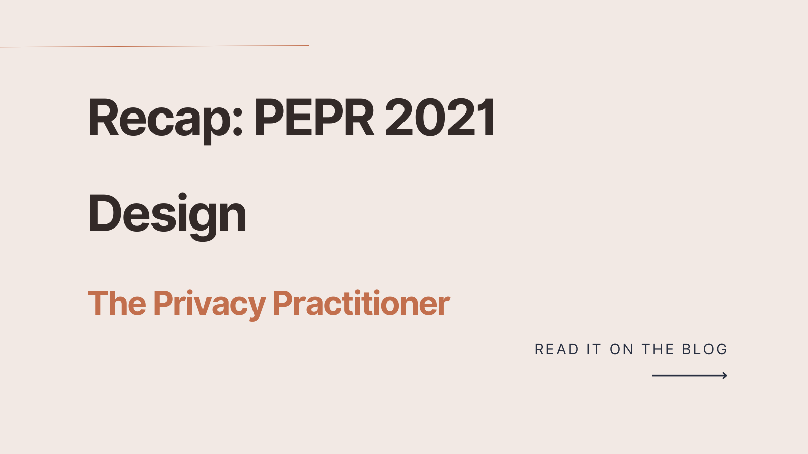 Recap: PEPR 2021 — Design